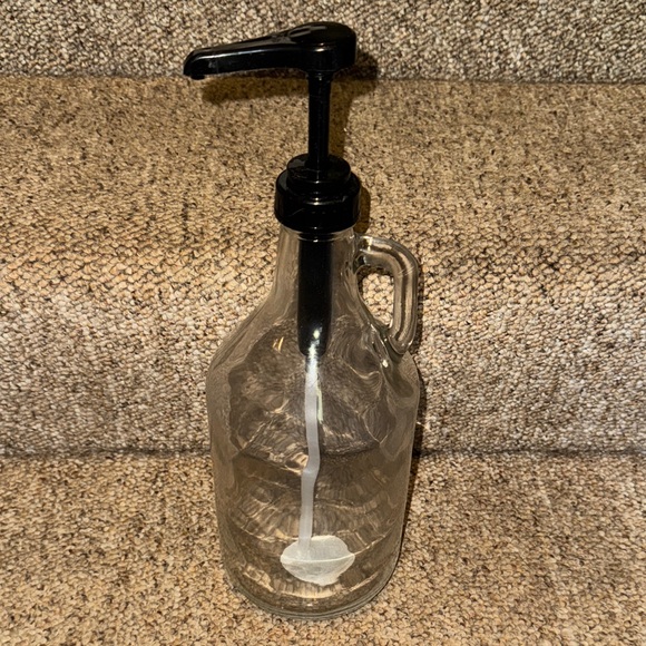 Other | Clear Glass Pump Bottle | Poshmark